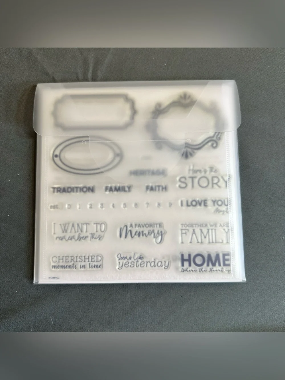 Office | Close To My Heart S222 Heres The Storyacrylic Stamp Set | Poshmark